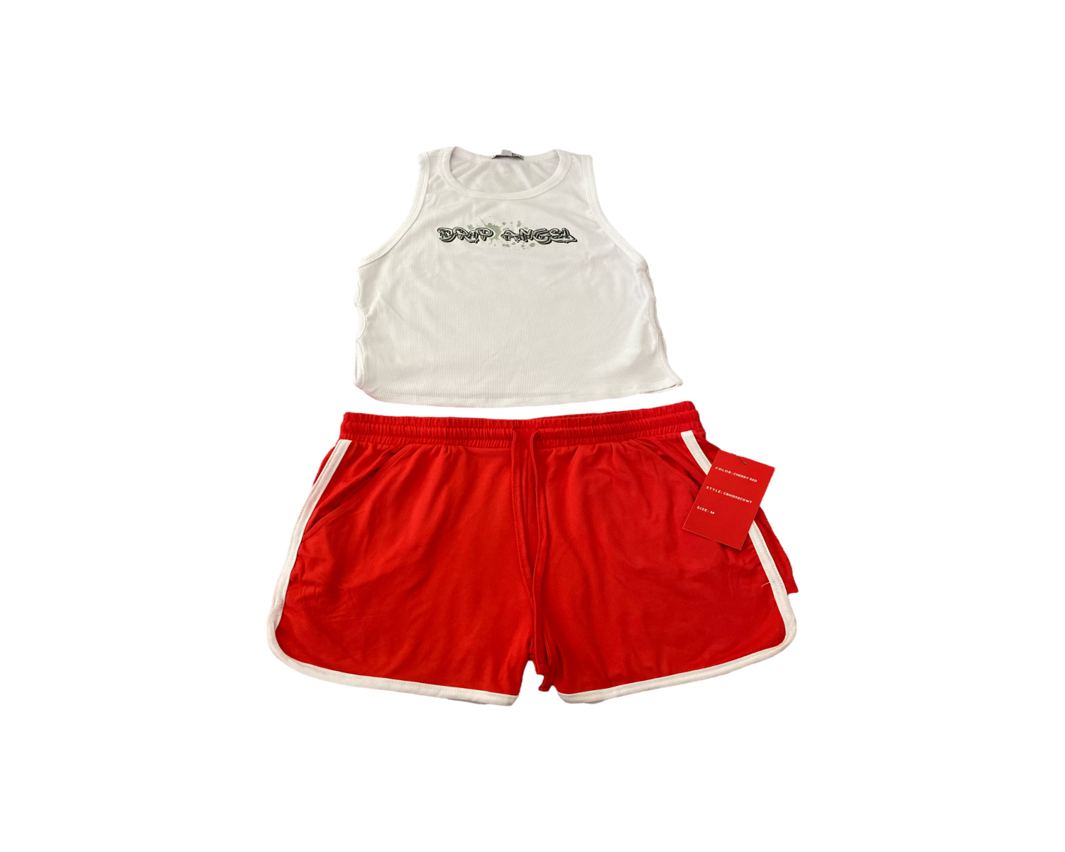 Black & Grey Drip Angel Splash Logo Outfit | Drip Angel