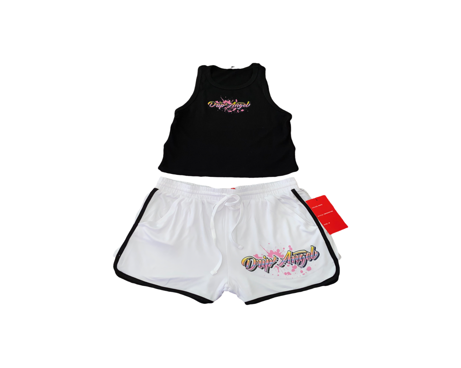 Multi Color Drip Angel Splash Logo Outfit | Drip Angel